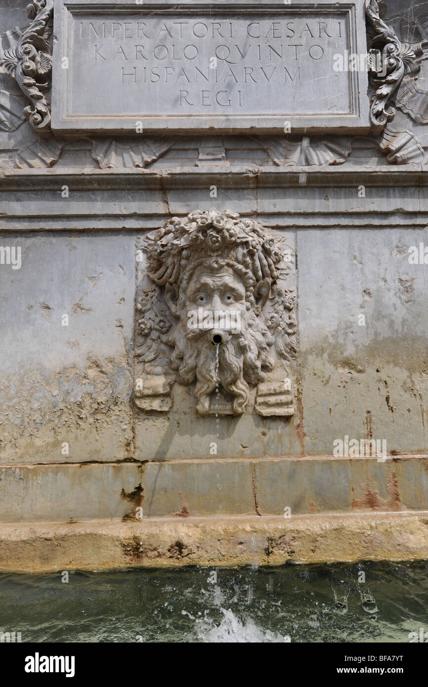 Pilar Carlos 5, Charles V Fountain (designed by Pedro Machuca) at the ...