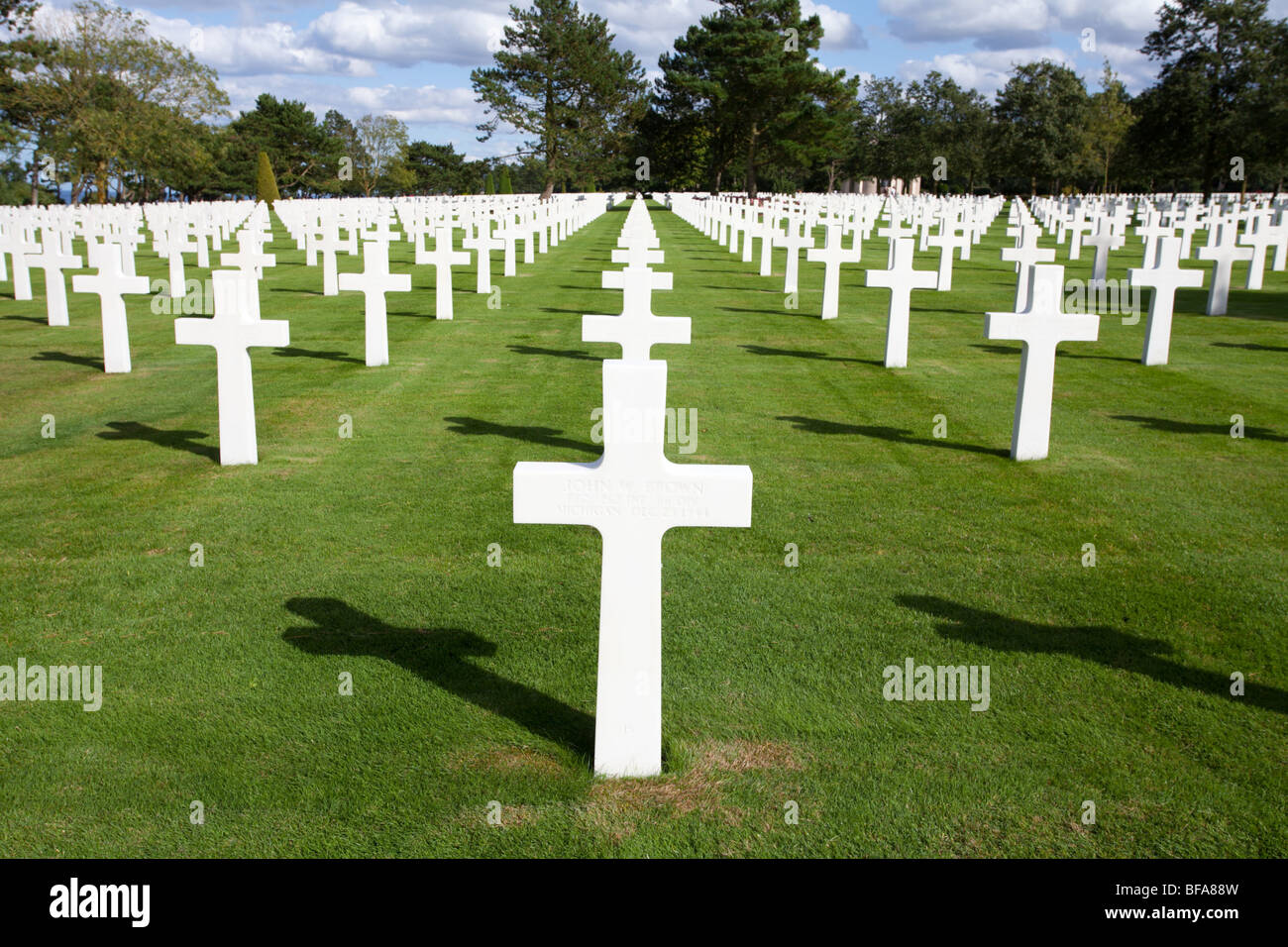American Cemetery at Normandy Stock Photo - Alamy