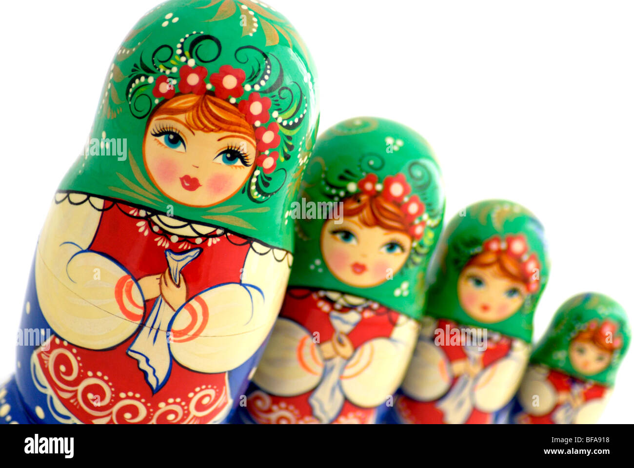 Russian matryoshka dolls in Cut Out Stock Images & Pictures - Alamy