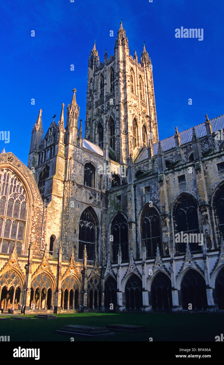 Canterbury Cathedral; cloisters, north west transept, north side of ...