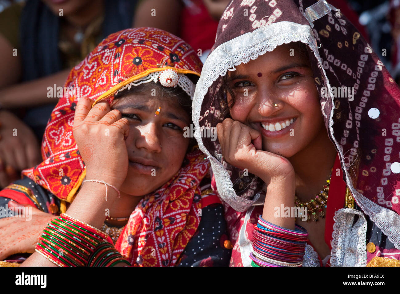 Young Rajput Girls at the Camel Fair in Pushkar India Stock Photo - Alamy
