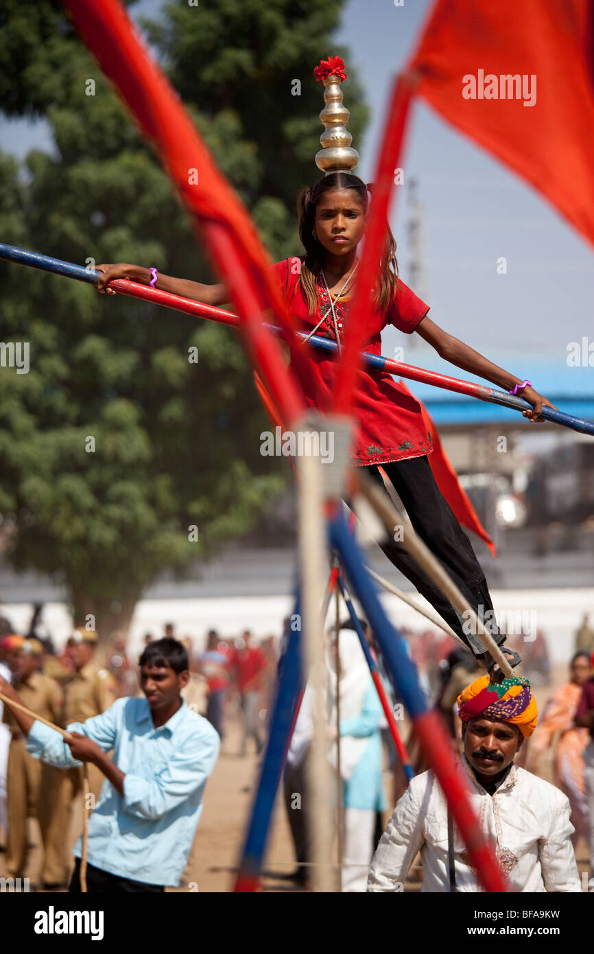 Indian Tightrope Walker High Resolution Stock Photography and Images ...
