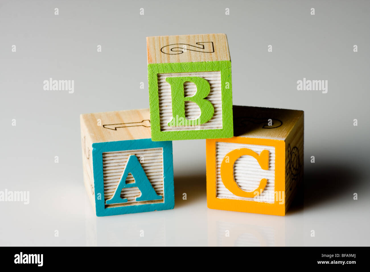 Childs Block Letter Word - ABC Stock Photo - Alamy