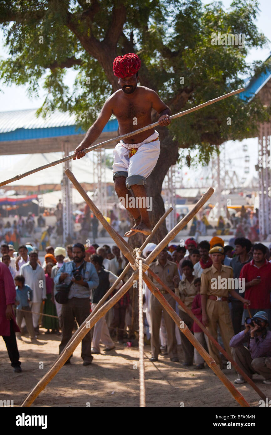 Tightrope walker circus hi-res stock photography and images - Alamy