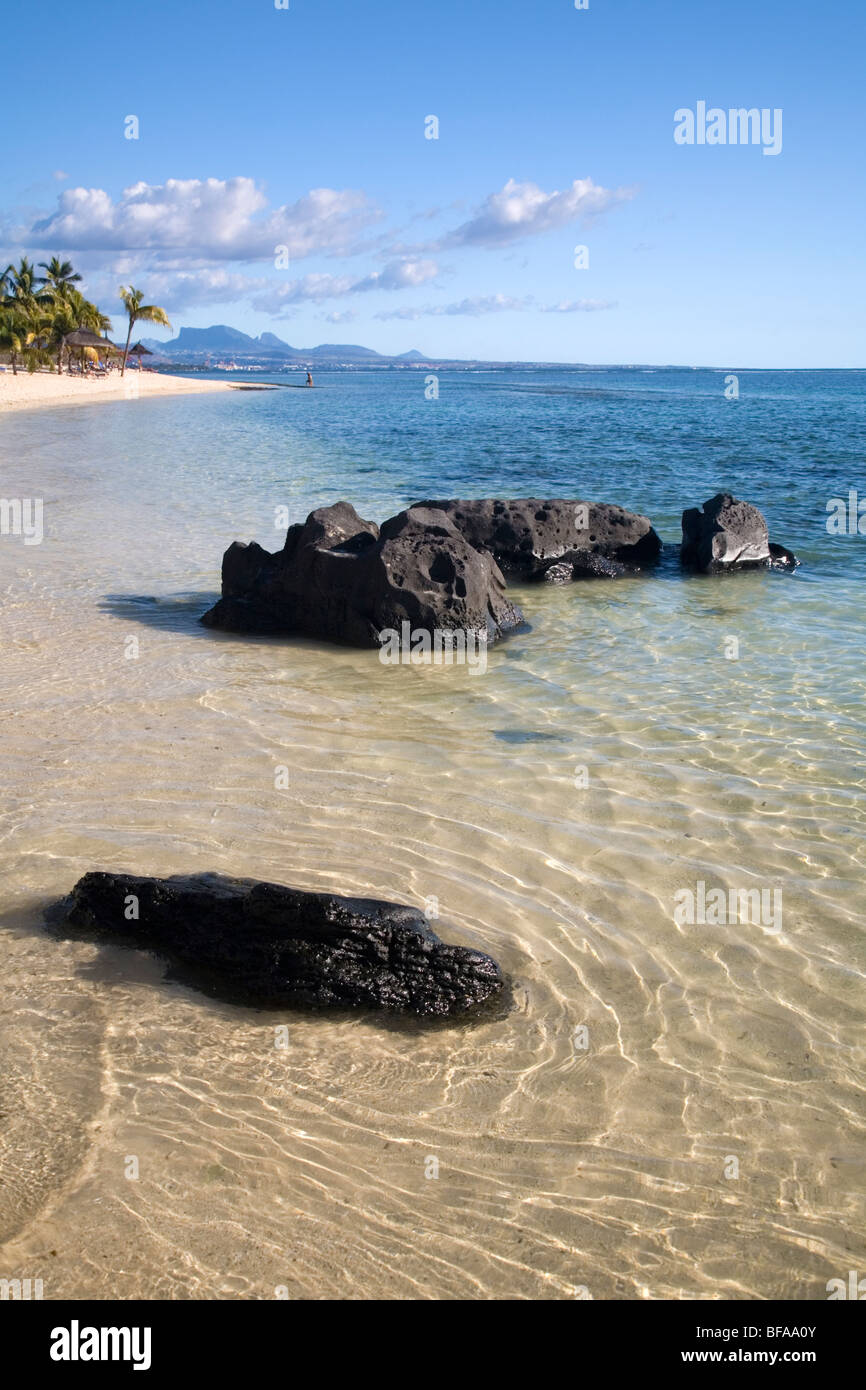 Beach scene at Le Victoria Hotel Mauritius, no region, Pointe aux ...