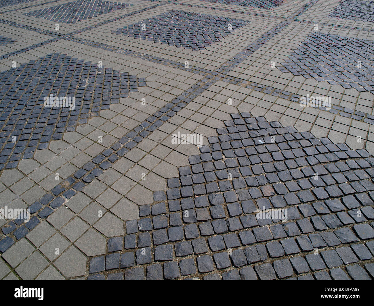 Sibiu, cobblestone pavement Stock Photo - Alamy
