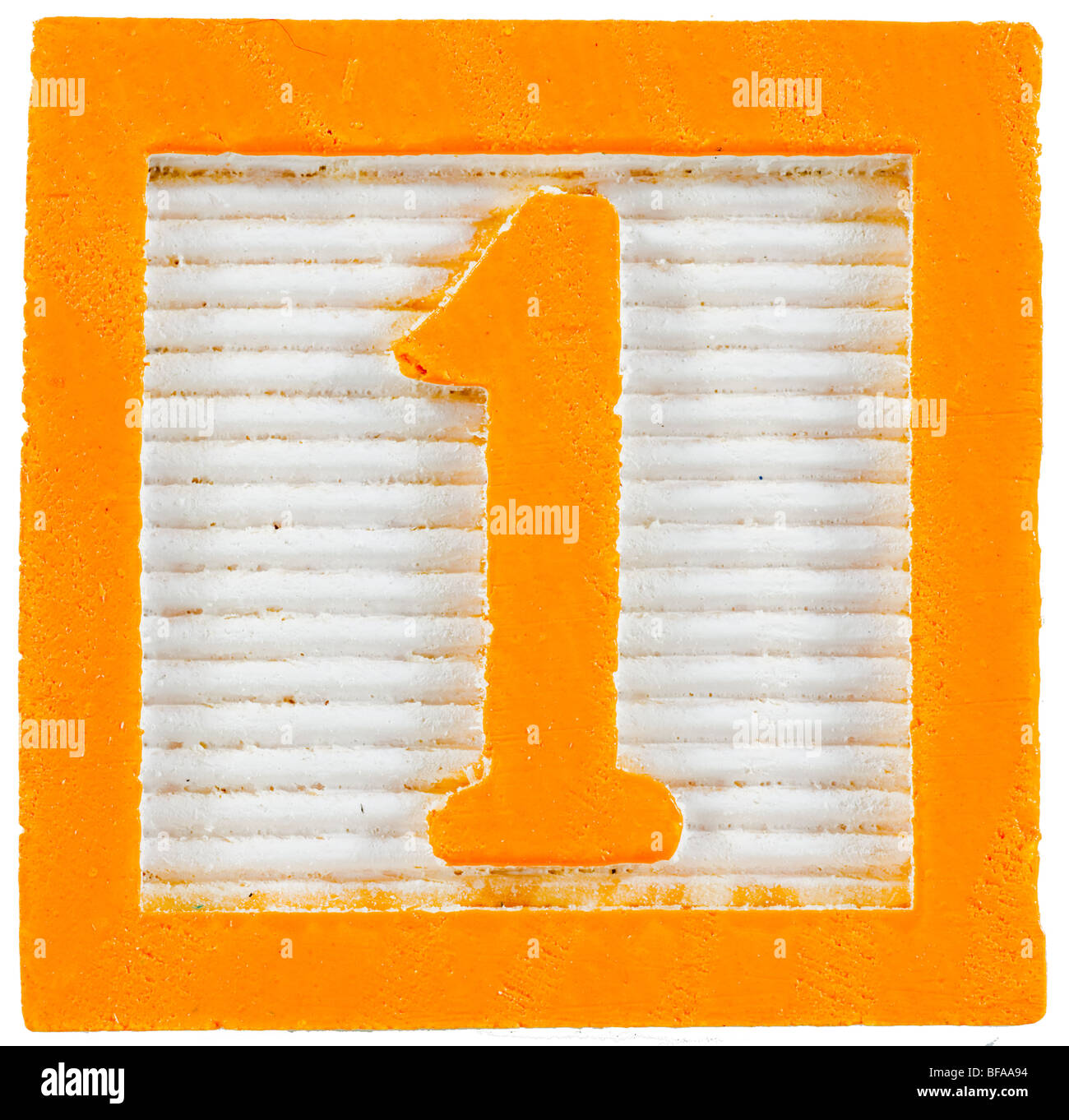 Childs Block Number Stock Photo - Alamy