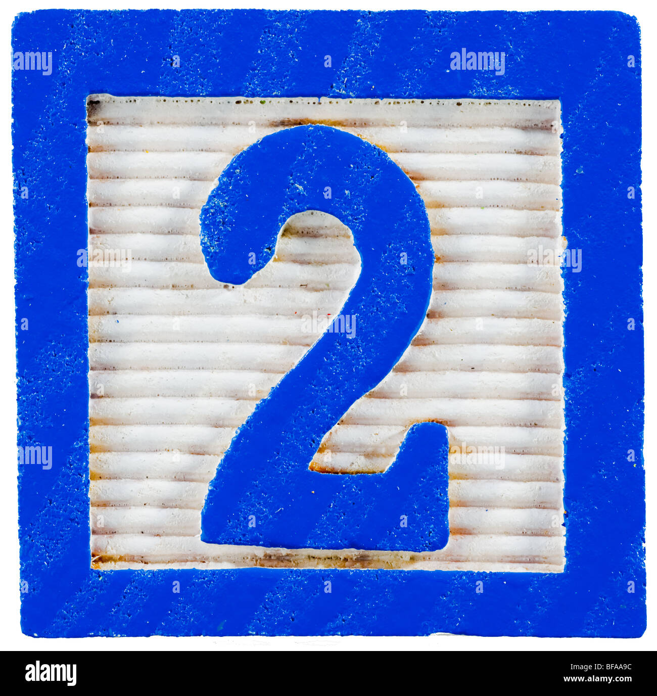 Childs Block Number Stock Photo - Alamy
