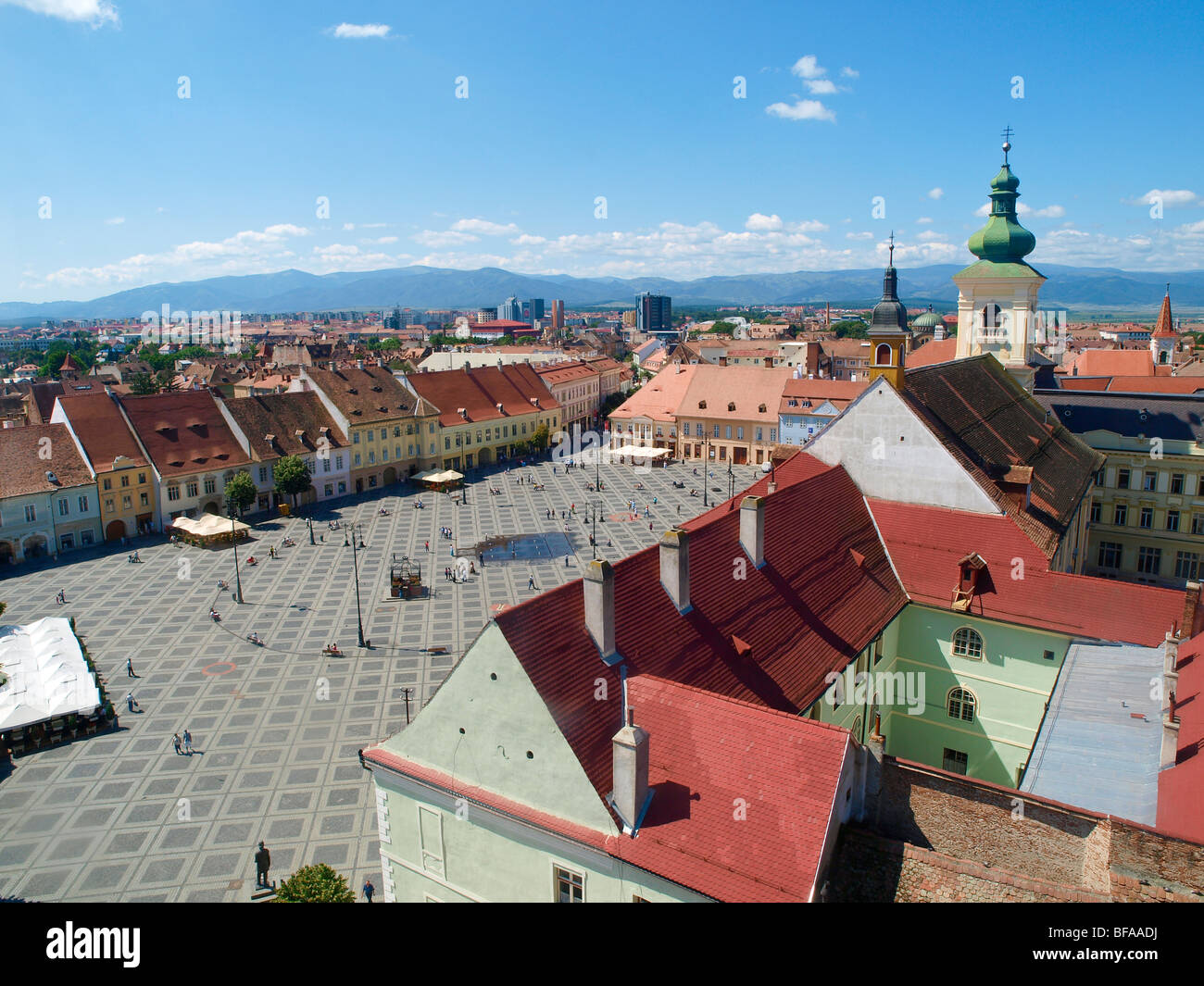 Sibiu, city center Stock Photo - Alamy