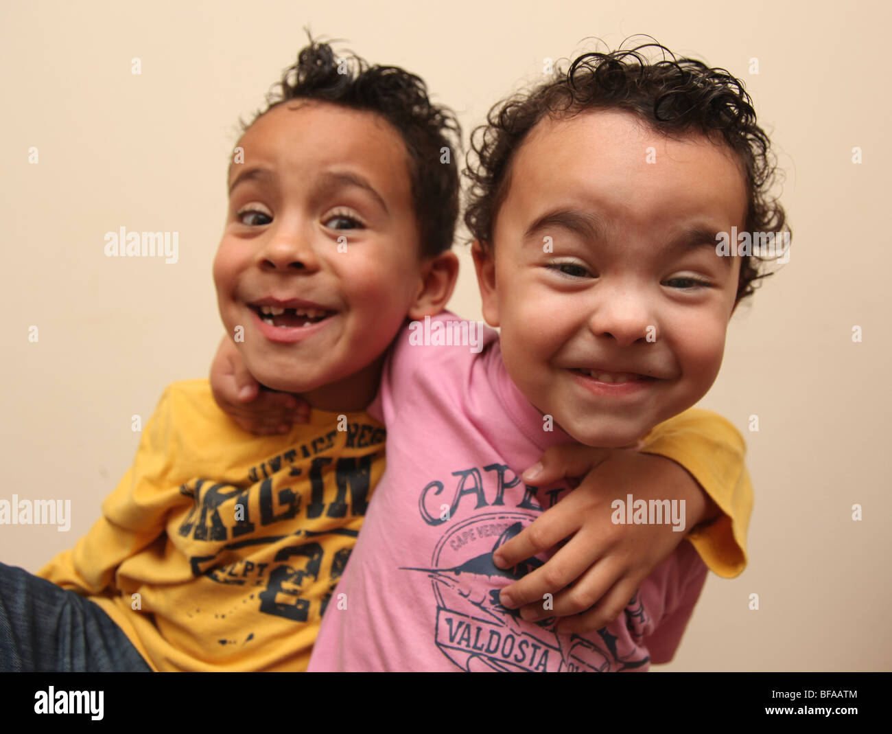 Mixed race brothers Stock Photo - Alamy