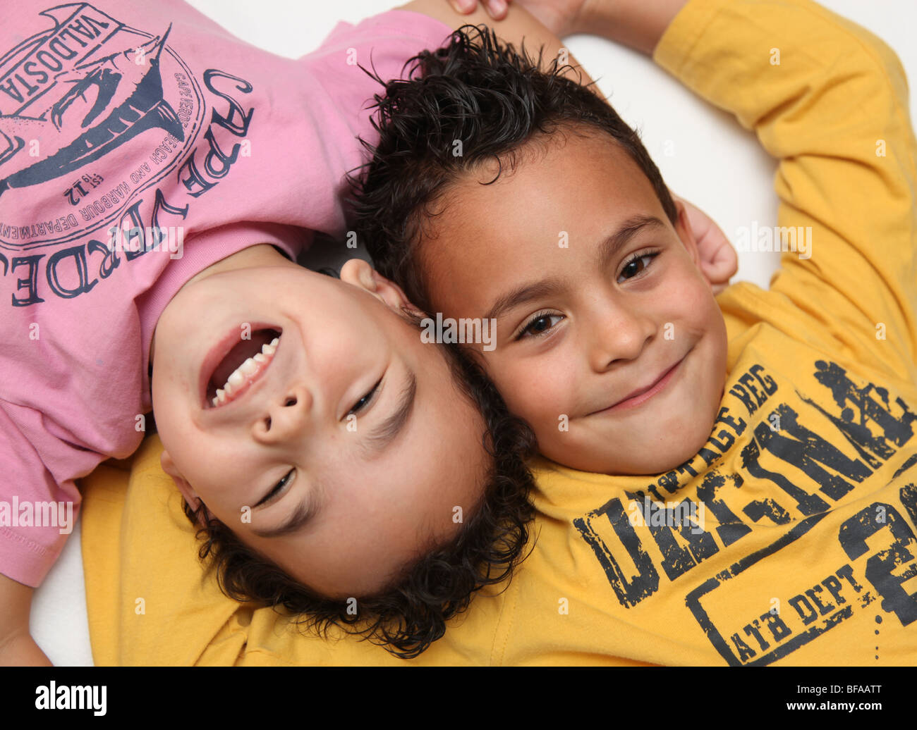 Mixed race brothers Stock Photo - Alamy