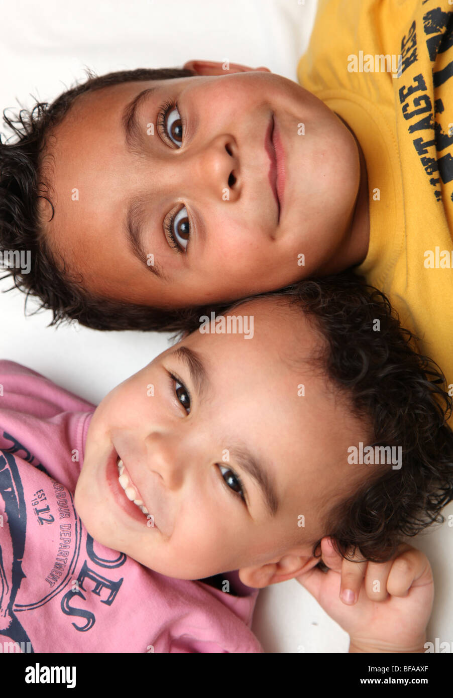 Mixed race brothers Stock Photo - Alamy