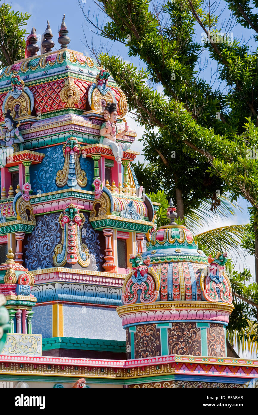 Detail of Tamil Temple near Cap Malheureux, Mauritius Stock Photo - Alamy