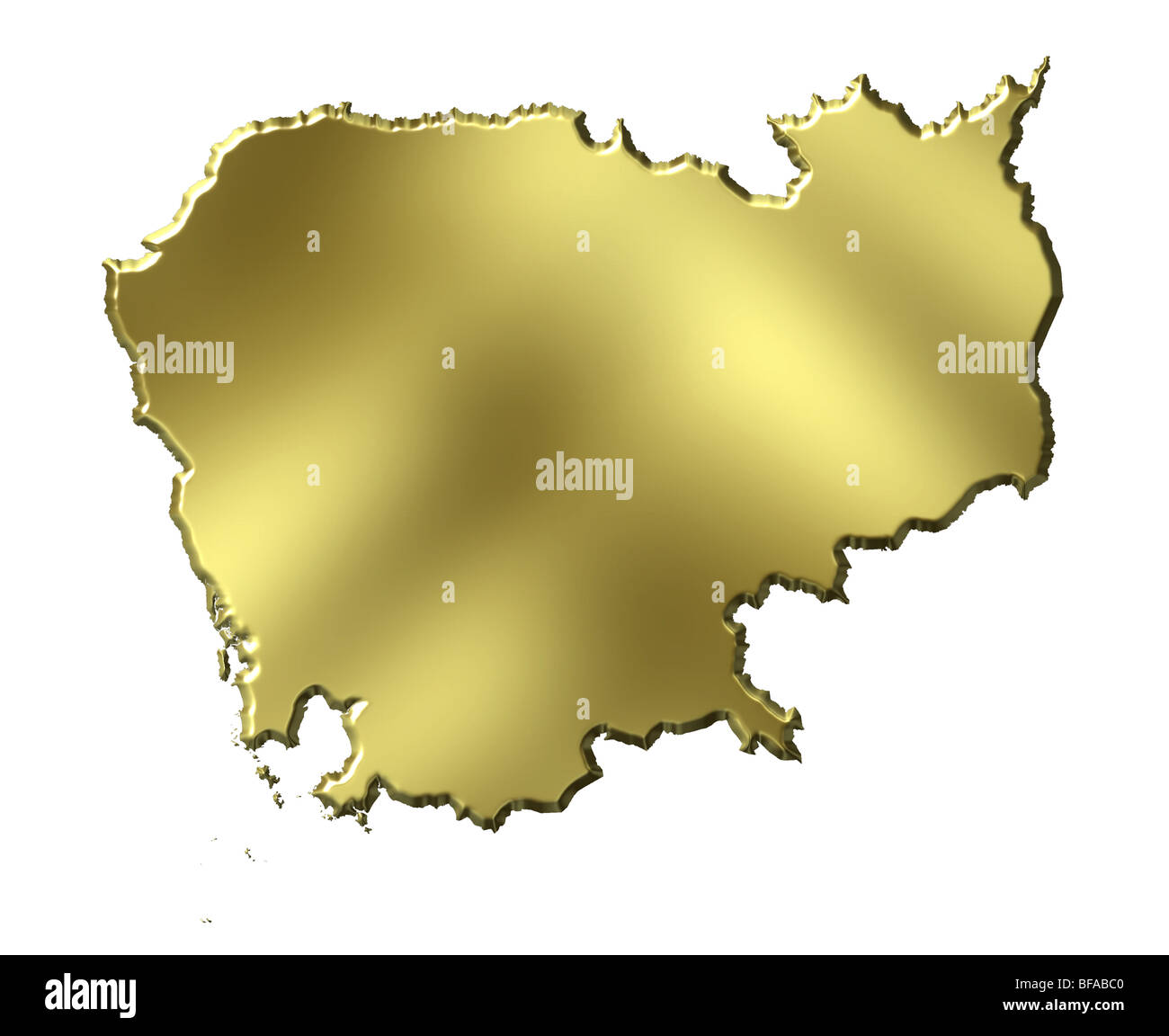 Cambodia gold map hi-res stock photography and images - Alamy