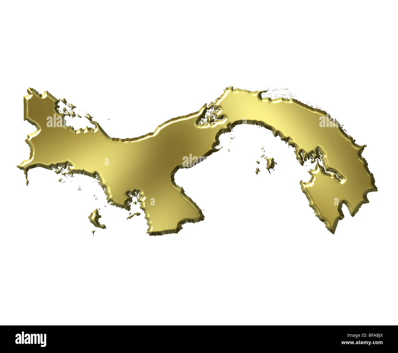 Panama 3d map Cut Out Stock Images & Pictures - Alamy