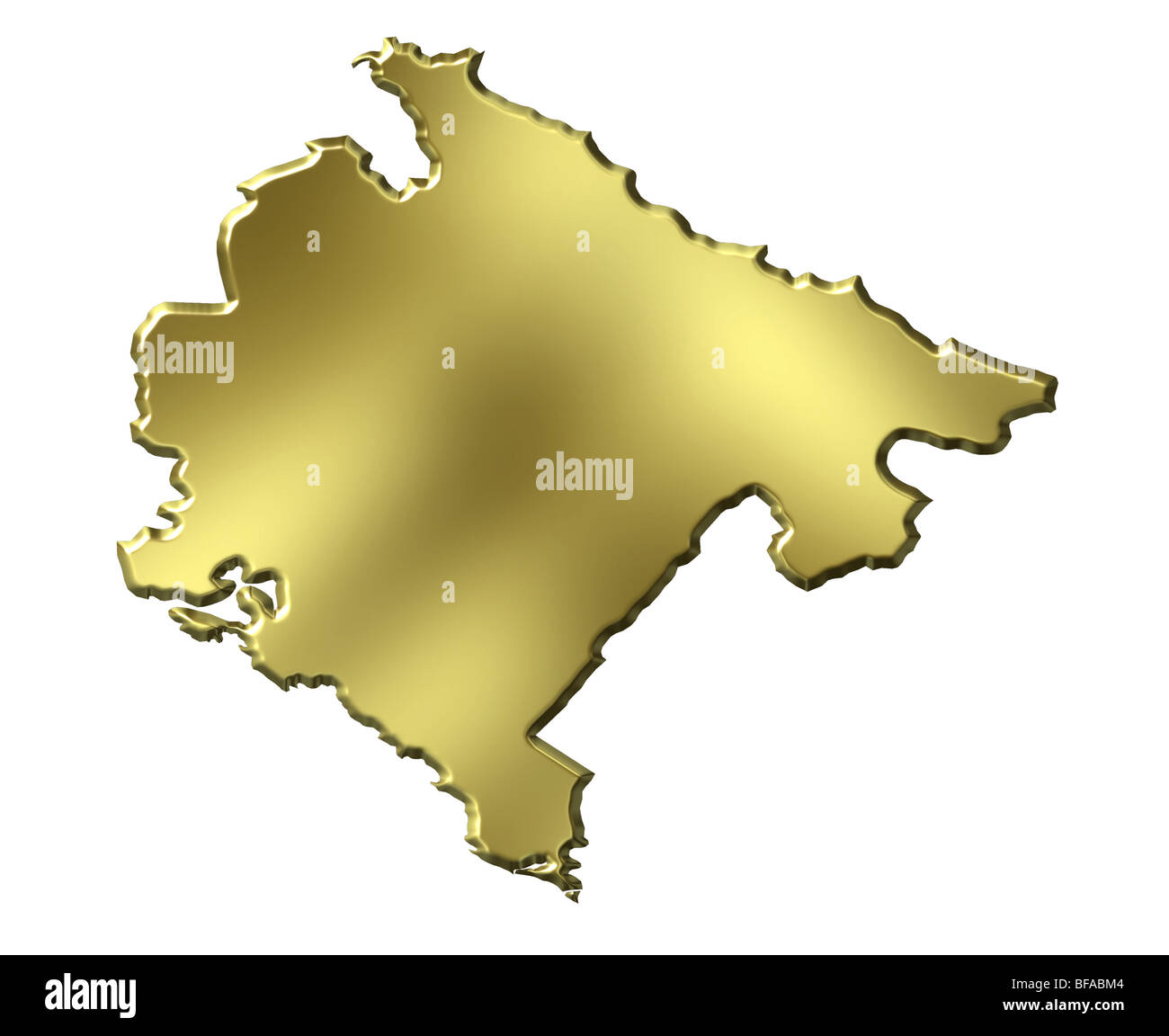 Country montenegro map hi-res stock photography and images - Alamy