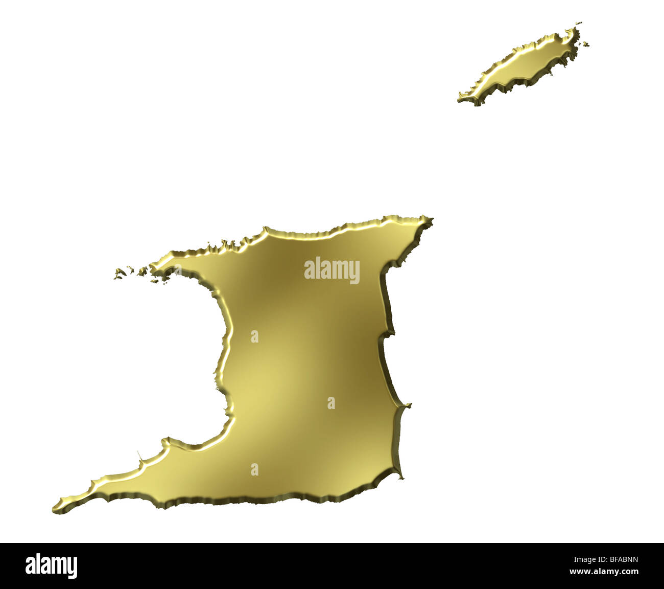 Trinidad and tobago map hi-res stock photography and images - Alamy