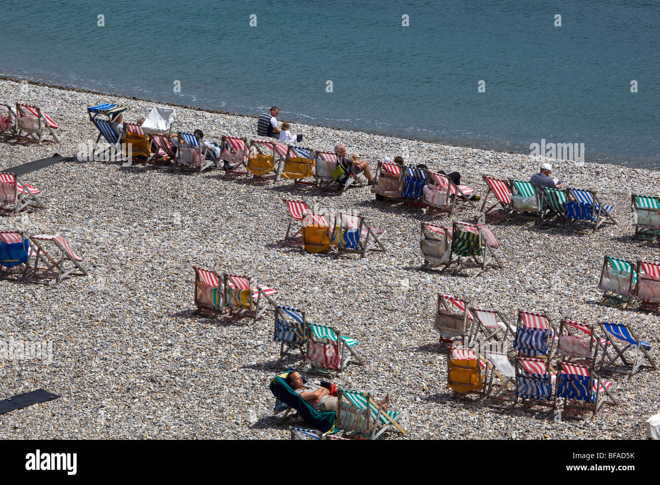 Beer devon deck chair hi-res stock photography and images - Alamy