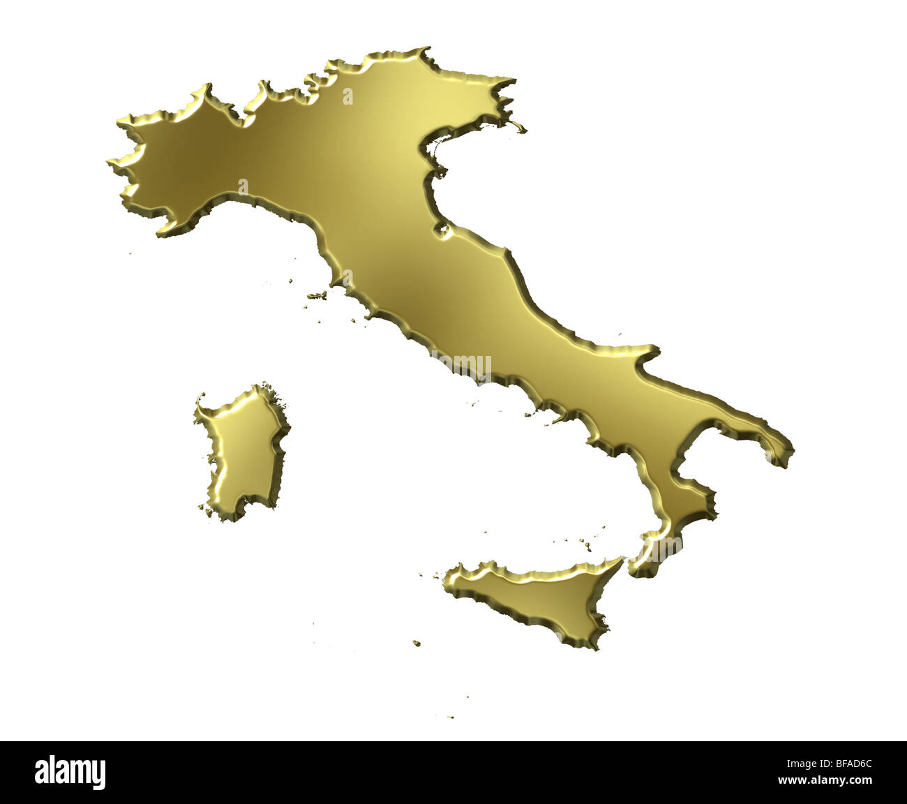 Map of italy illustration Cut Out Stock Images & Pictures - Alamy