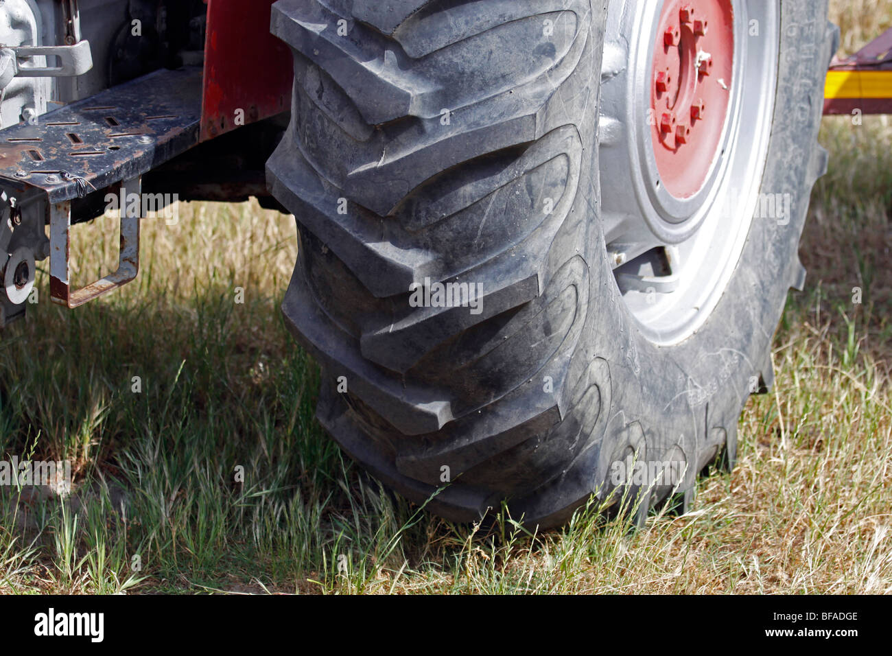 Tractor tyre close-up Stock Photo - Alamy