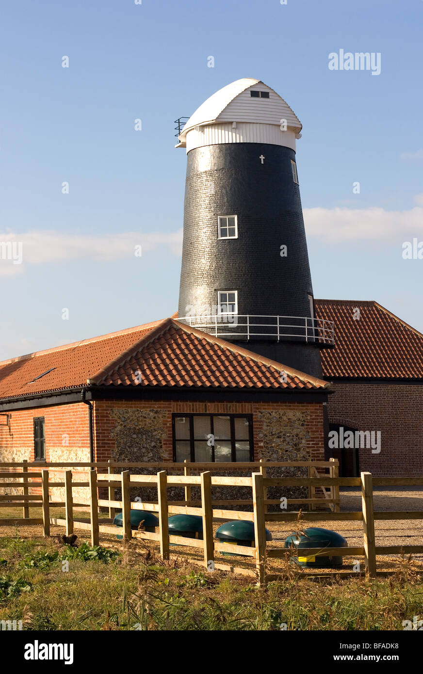 Old windmill Frettenham Norfolk Stock Photo - Alamy