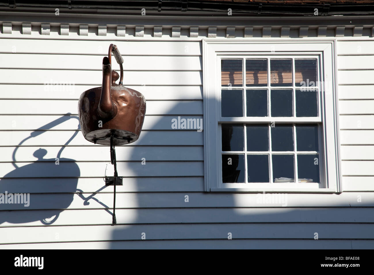 Old Copper Kettle shop sign Stock Photo - Alamy