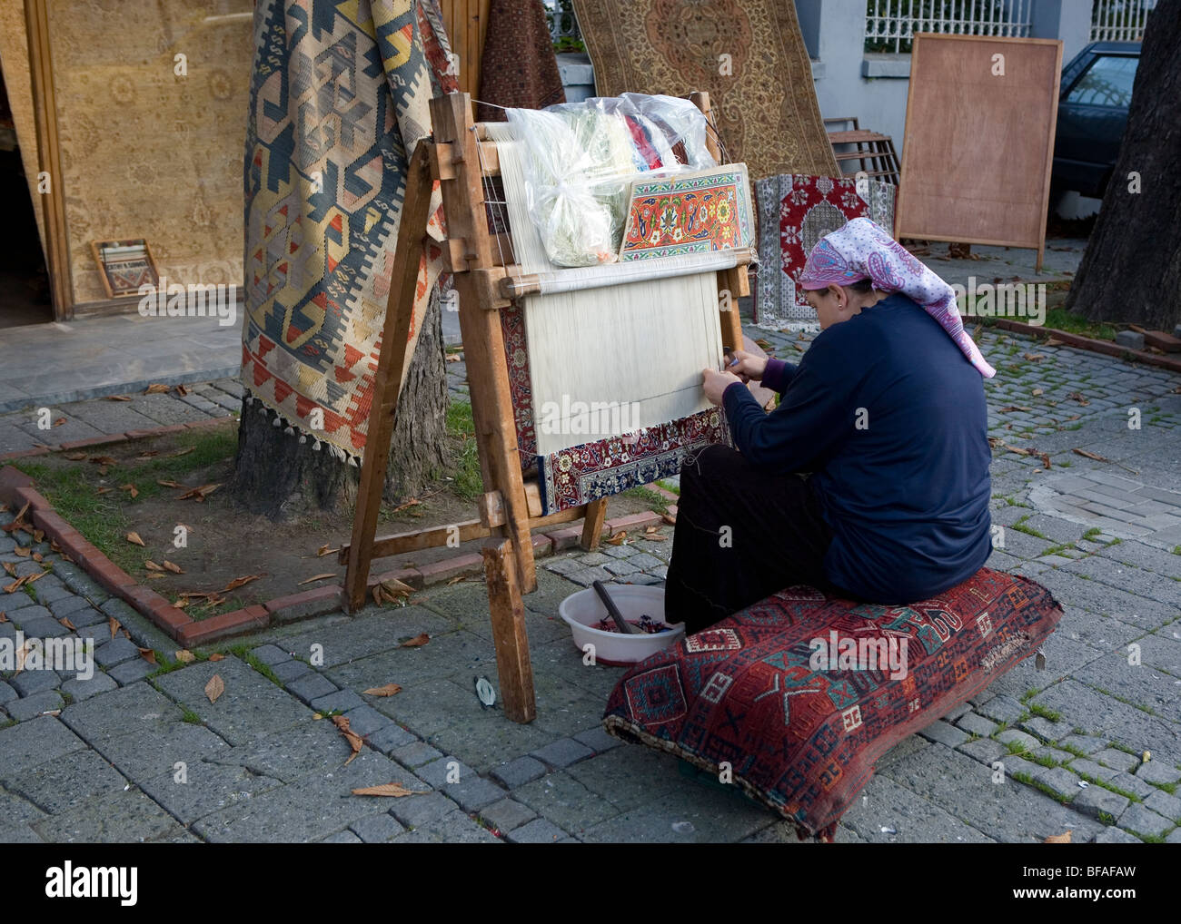 Rug weaving turkey hi-res stock photography and images - Alamy