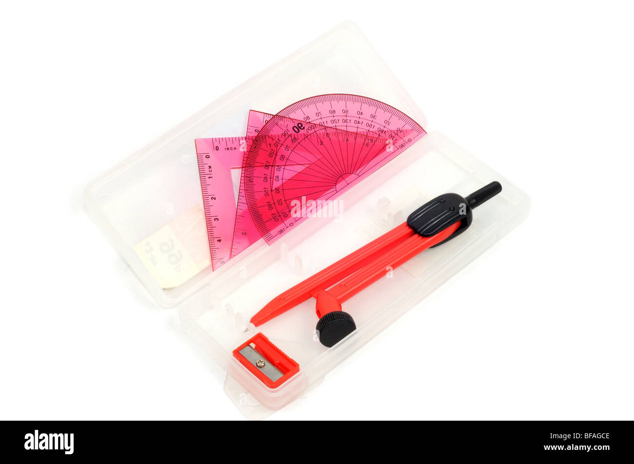 Child's School Compass Set Stock Photo - Alamy