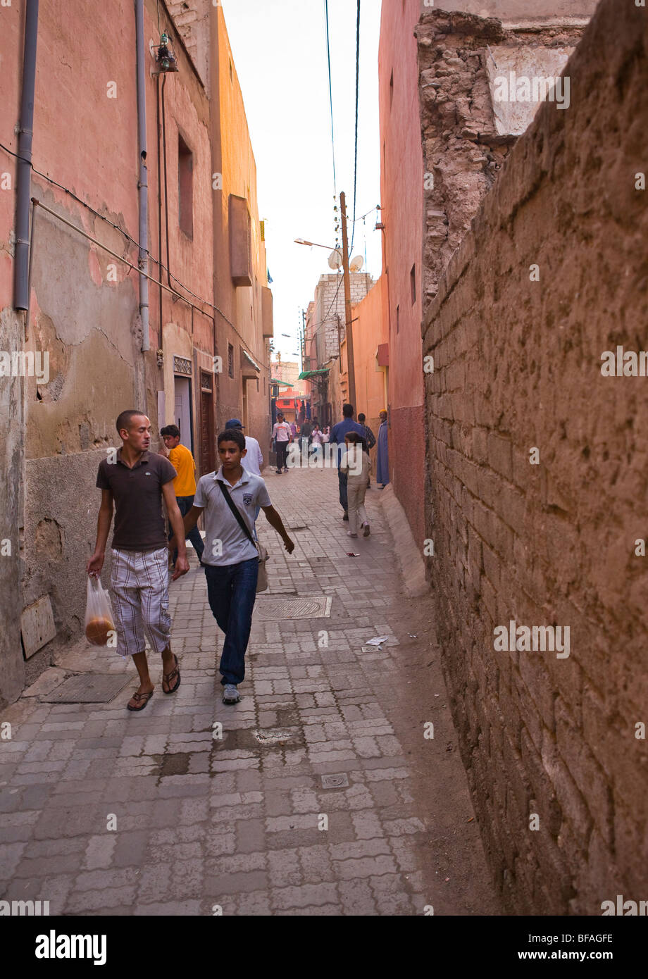 People walking on the street in marrakech hi-res stock photography and ...