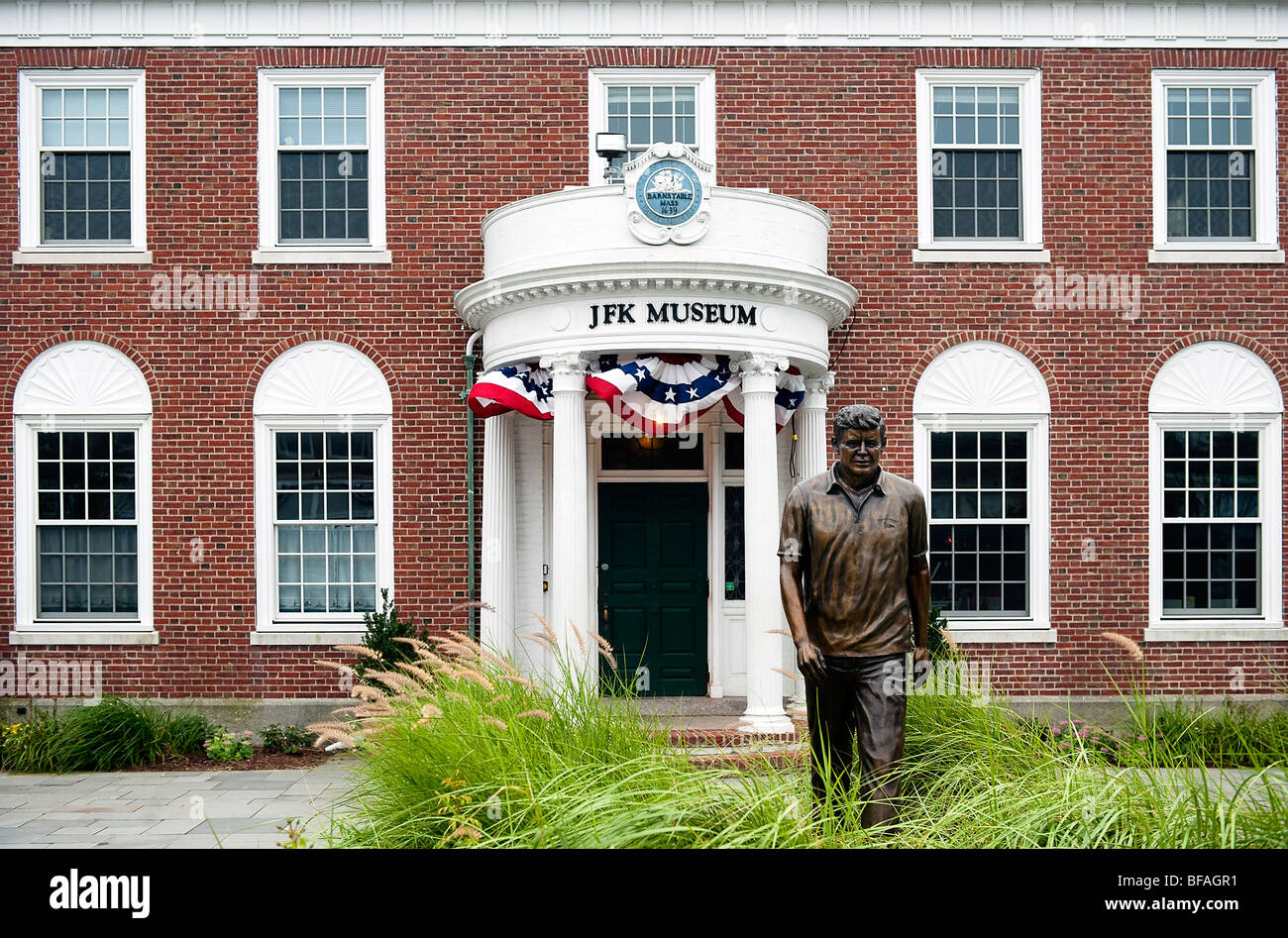 Exterior of the JFK Museum, Hyannis, Cape Cod, Massachusetts, USA Stock ...