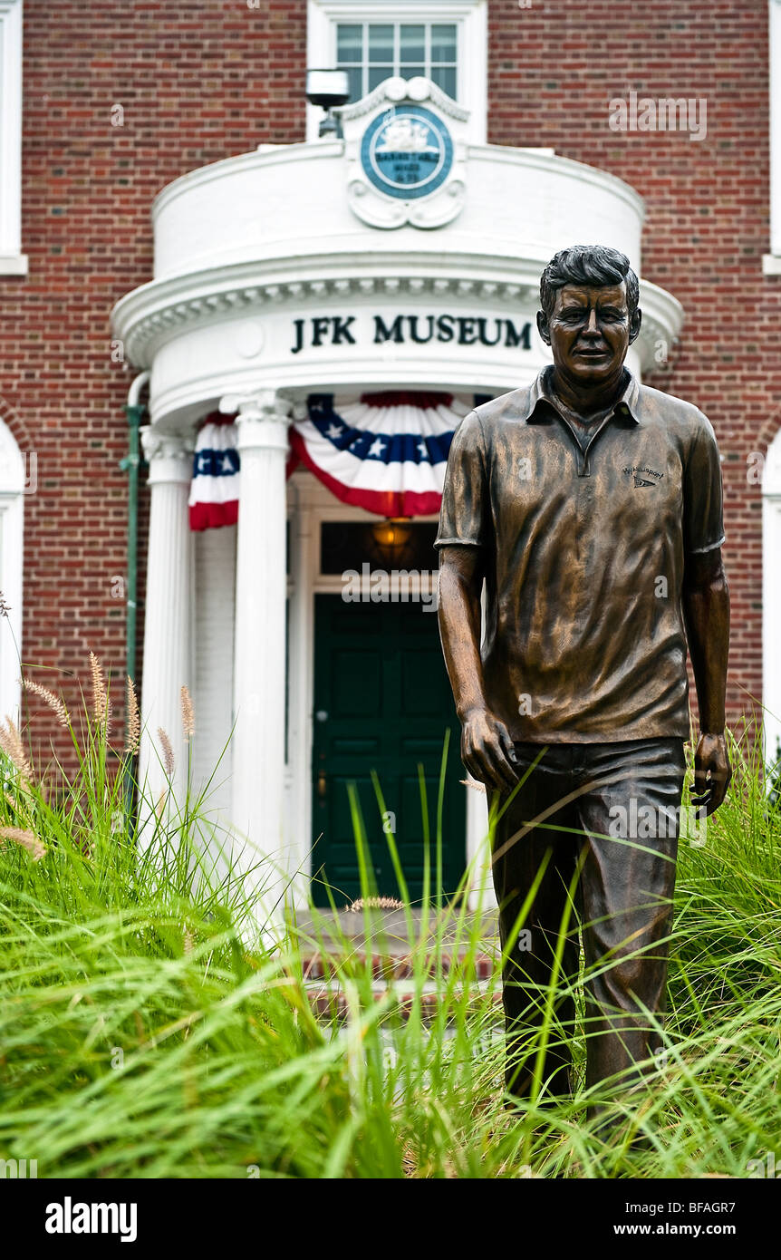 Exterior of the JFK Museum, Hyannis, Cape Cod, Massachusetts, USA Stock ...