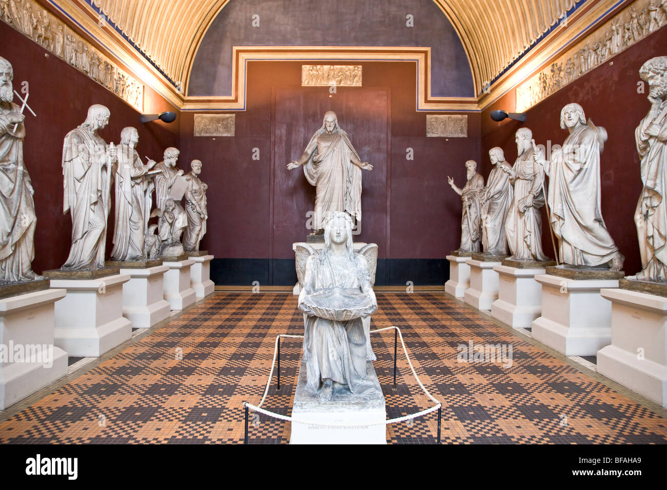 Inside Thorvaldsens Museum in Copenhagen Denmark Stock Photo - Alamy