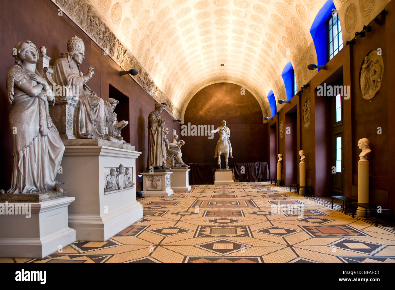 Inside Thorvaldsens Museum in Copenhagen Denmark Stock Photo - Alamy