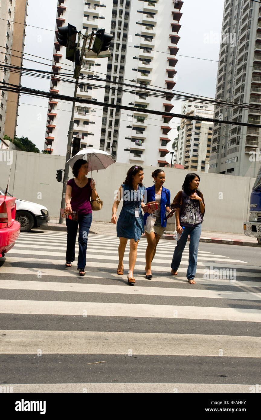 Zebra crossing bangkok hi-res stock photography and images - Alamy