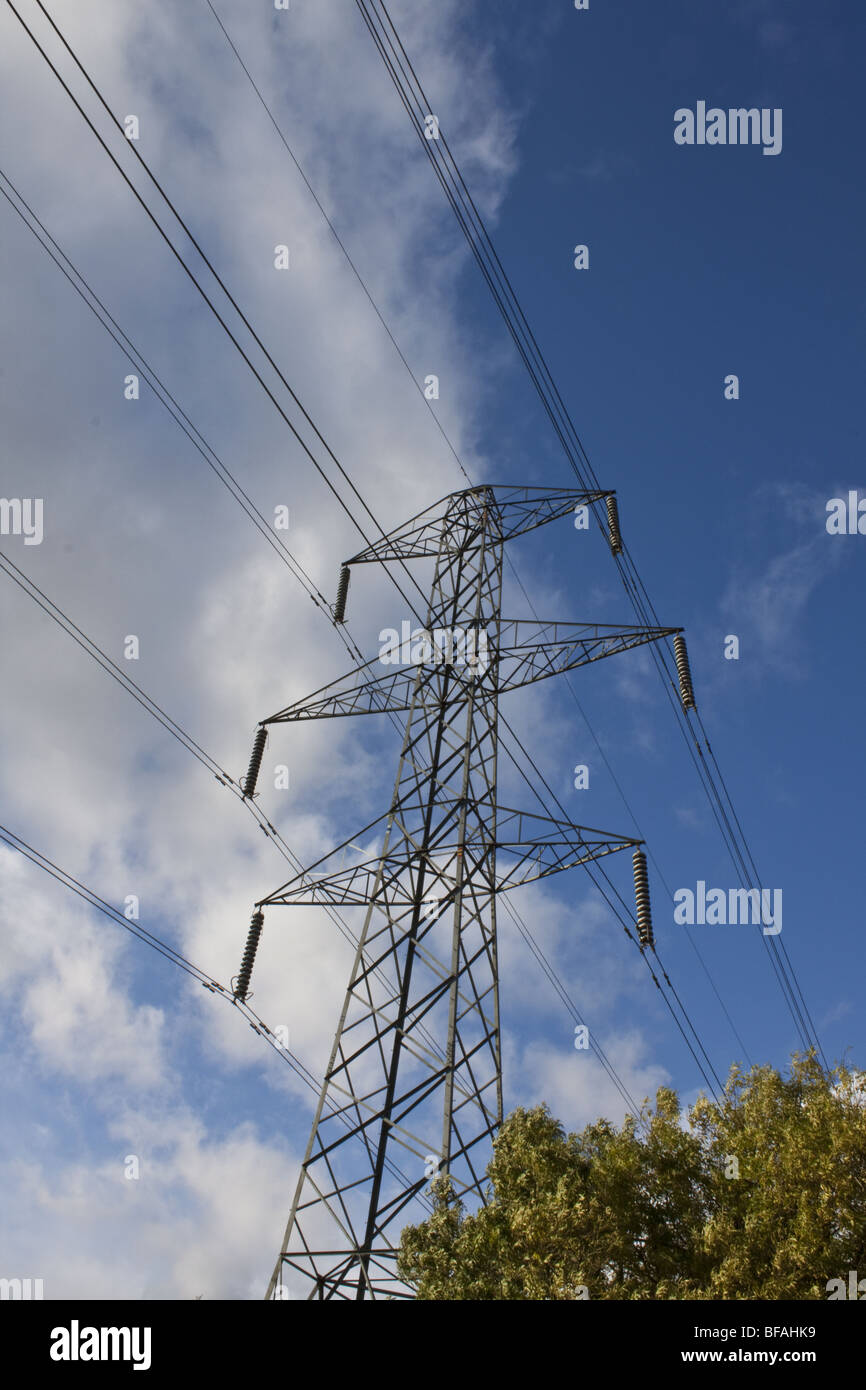 Electricity Pylon Stock Photo - Alamy