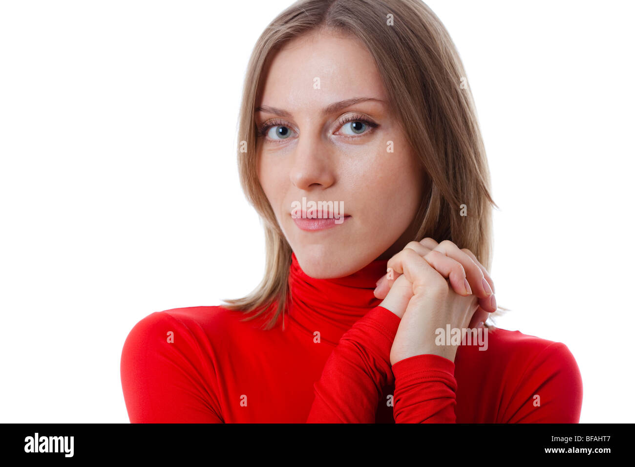 Young woman smiling playfully Stock Photo - Alamy Young woman smiling playfully Stock Photo - Alamy