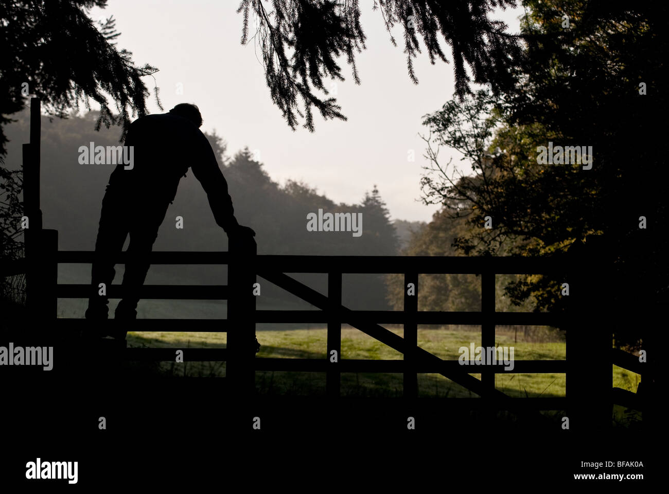 Climbing over a gate hi-res stock photography and images - Alamy