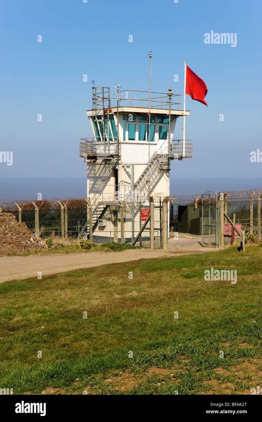 The Control Tower at Lilstock Air Weapons Range, Bridgwater Bay ...