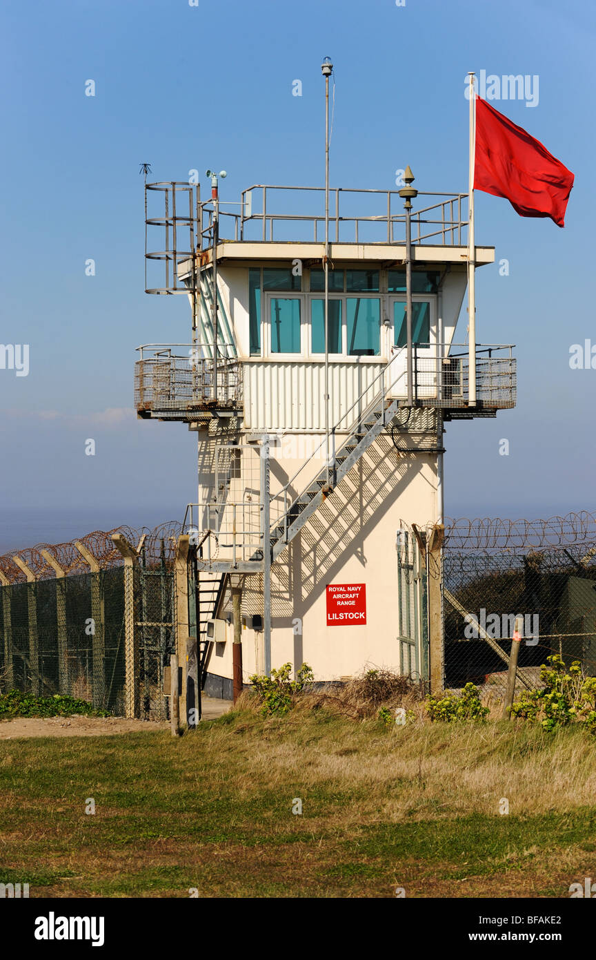 The Control Tower at Lilstock Air Weapons Range, Bridgwater Bay ...