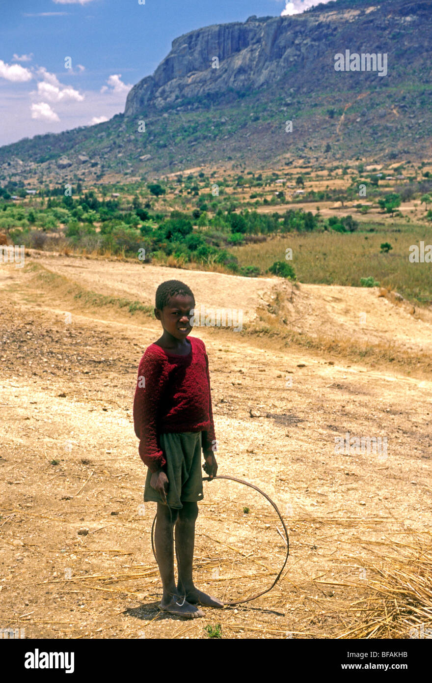 1, one, Zimbabwean boy, Zimbabwean, boy, settlement, east of town of ...