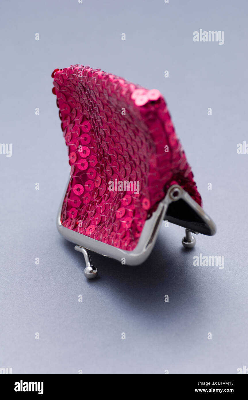 Empty woman's purse Stock Photo - Alamy