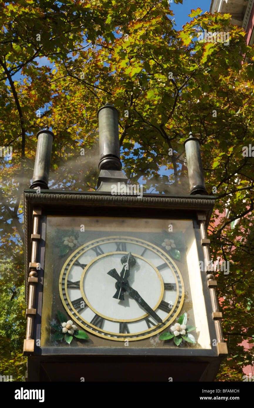 gastown steam clock in vancouver bc Stock Photo - Alamy