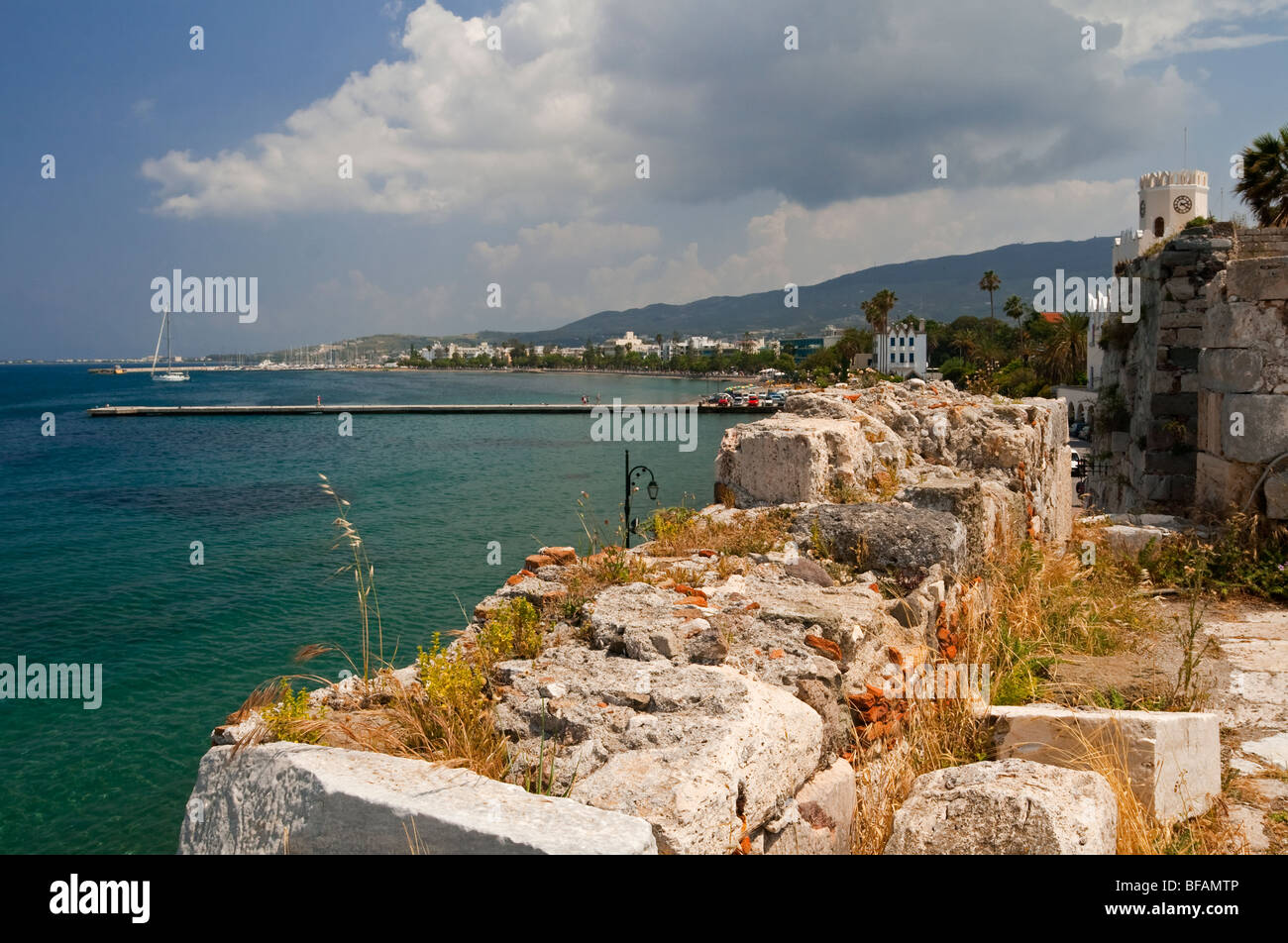 Kos Castle or the Knight's Castle also known as Neratzia Castle a 14th ...