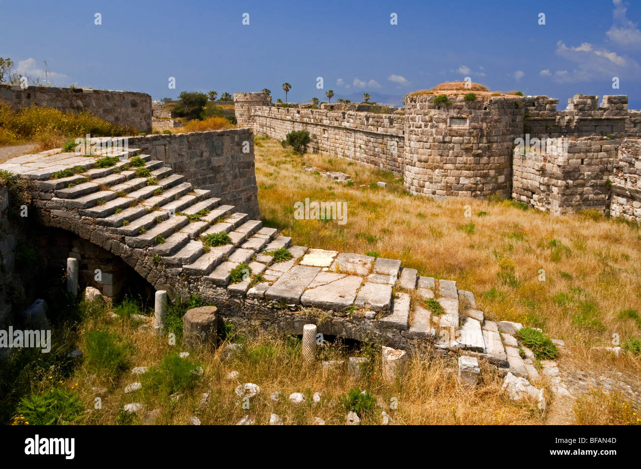 Kos Castle or the Knight's Castle also known as Neratzia Castle a 14th ...