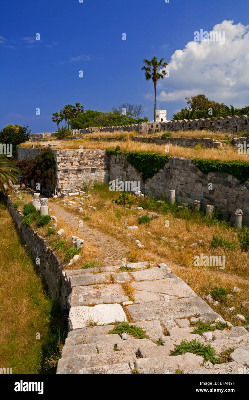 Kos Castle or the Knight's Castle also known as Neratzia Castle a 14th ...