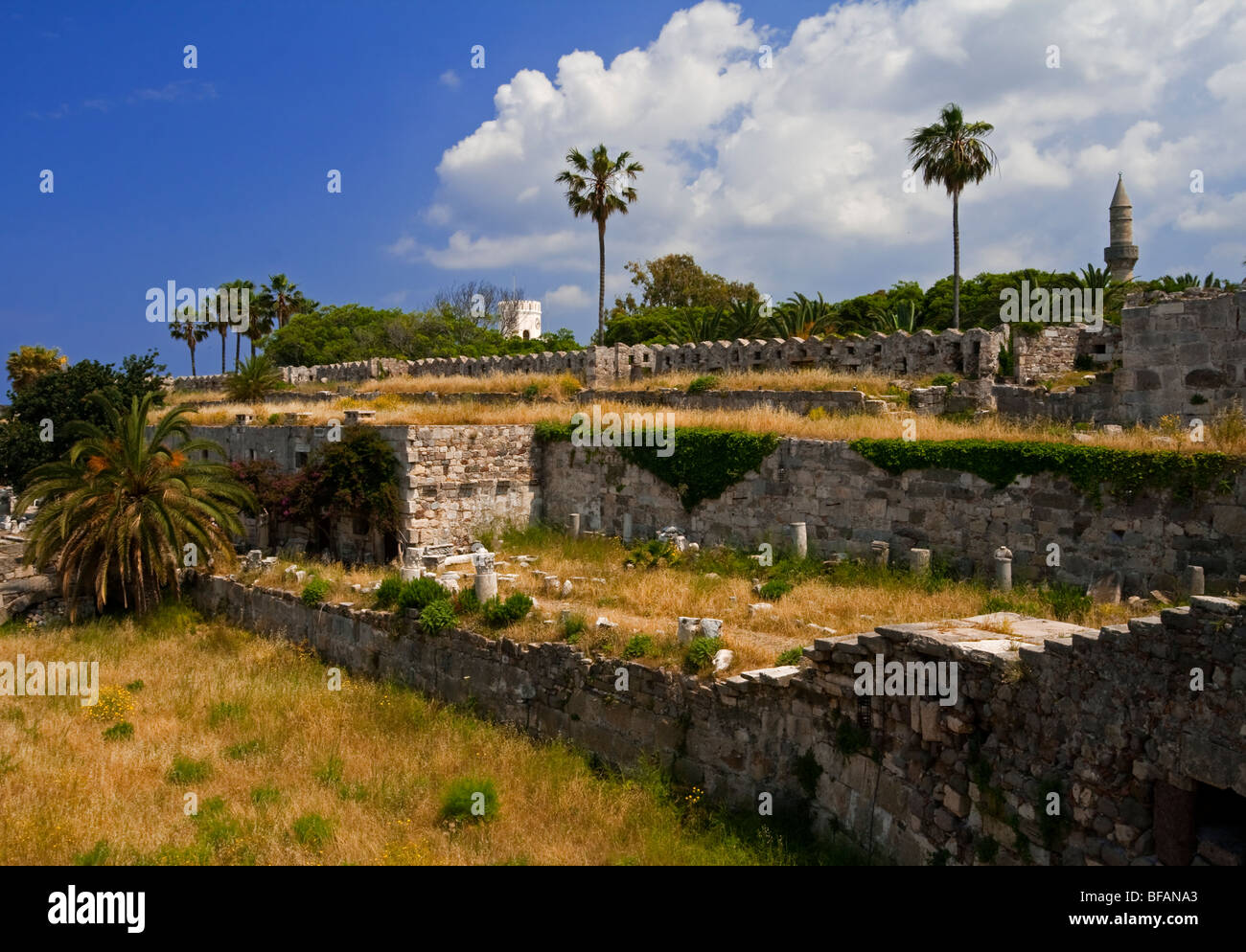 Kos Castle or the Knight's Castle also known as Neratzia Castle a 14th ...
