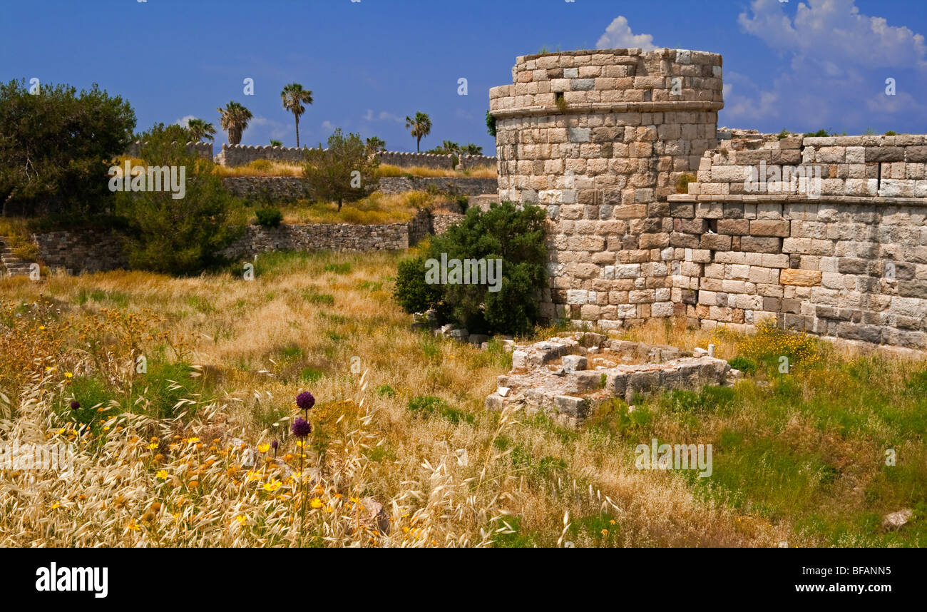 Kos Castle or the Knight's Castle also known as Neratzia Castle a 14th ...