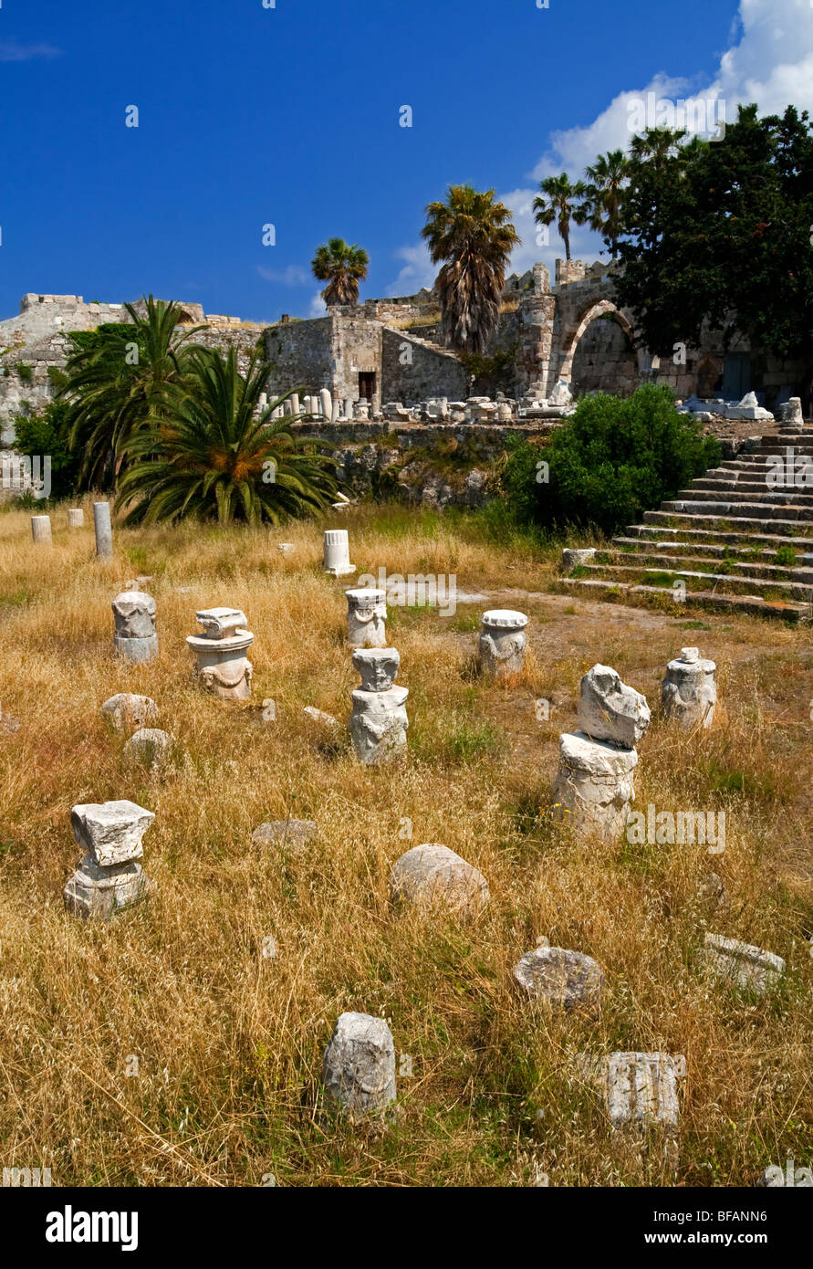 Kos Castle or the Knight's Castle also known as Neratzia Castle a 14th ...