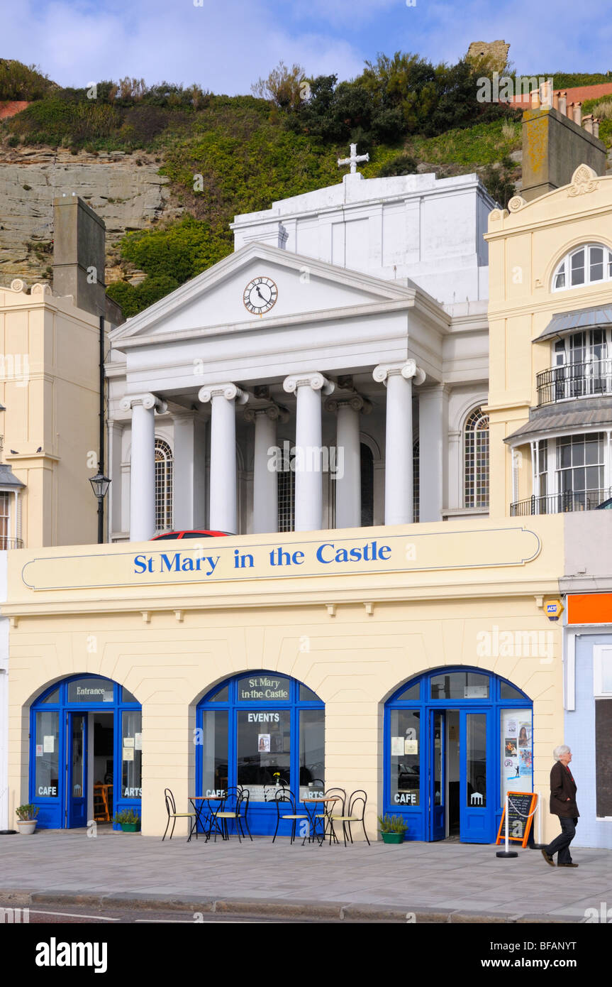 Hastings, East Sussex, England, UK. St Mary in the Castle Church in ...