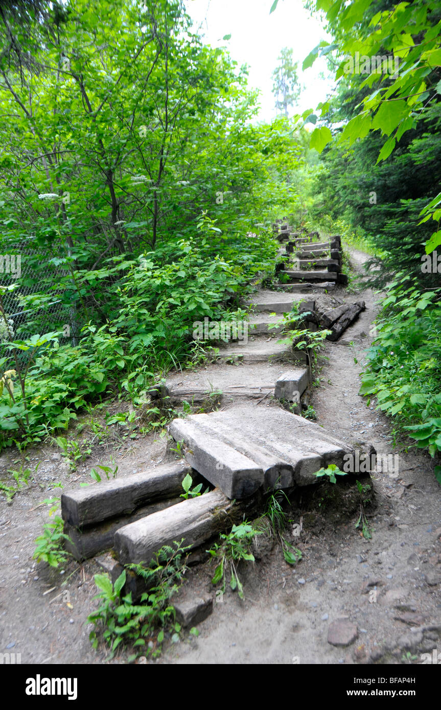 Voyageur Trail at Magpie Falls near Wawa Ontario Canada Lake Superior ...